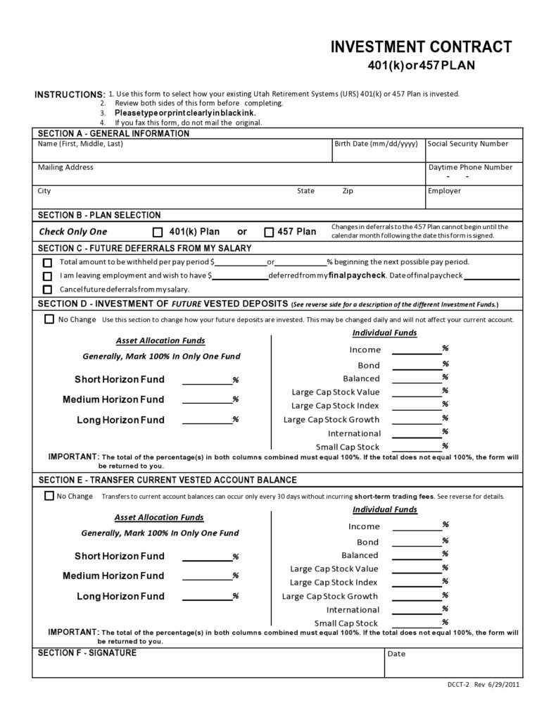 39 Professional Investment Contract Templates [Free] ᐅ TemplateLab