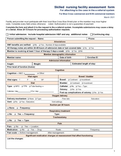 39 Printable Nursing Assessment Forms (+Examples)