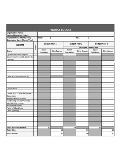 41 Useful Project Budget Templates (Excel / Word) ᐅ TemplateLab