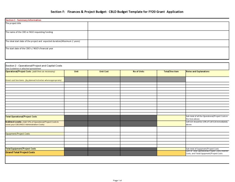41 Useful Project Budget Templates (Excel / Word) ᐅ TemplateLab