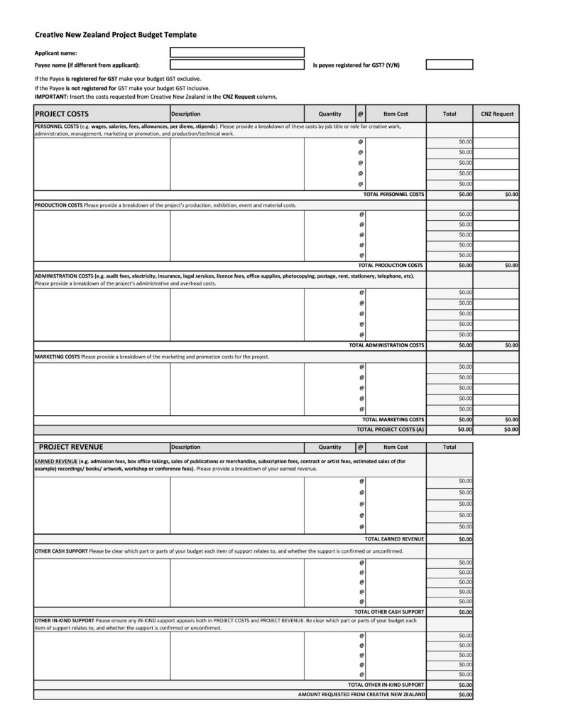 41 Useful Project Budget Templates (Excel / Word) ᐅ TemplateLab