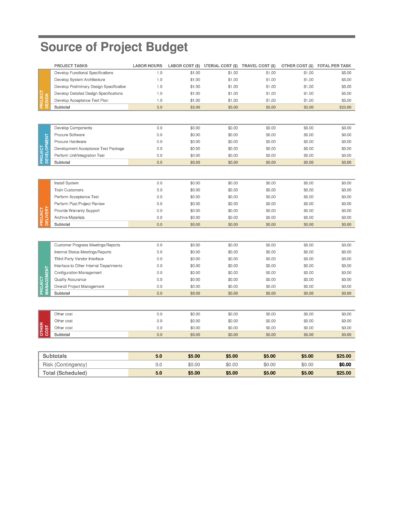 41 Useful Project Budget Templates (Excel / Word) ᐅ TemplateLab