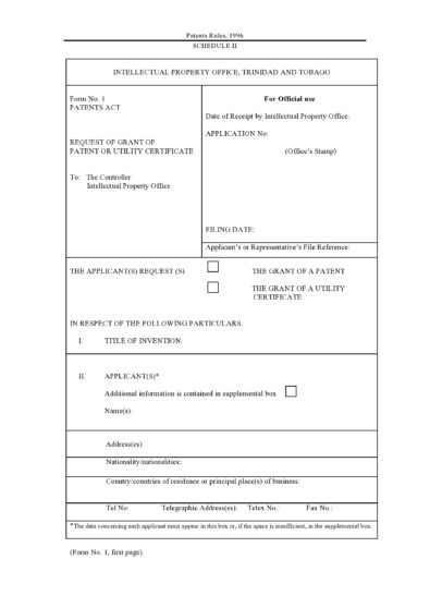 39 Provisional Patent Application Templates (Free) ᐅ TemplateLab