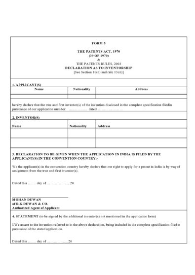 39 Provisional Patent Application Templates (Free) ᐅ TemplateLab