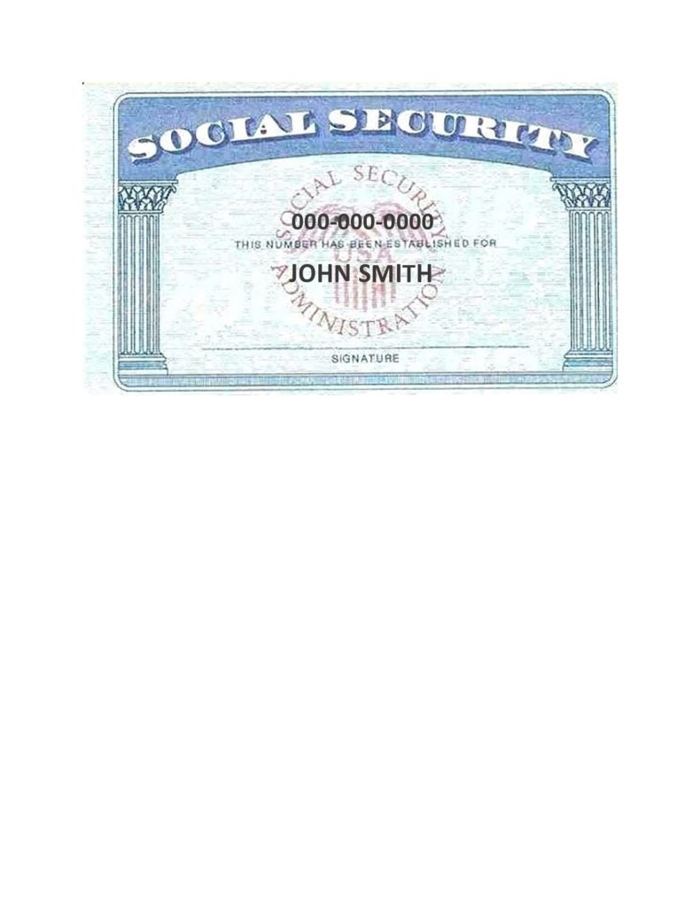12 Real & Fake Social Security Card Templates (FREE)