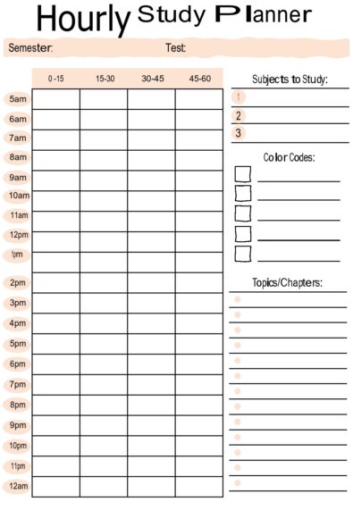 42 Useful Study Plan Templates (Word / Excel) ᐅ TemplateLab