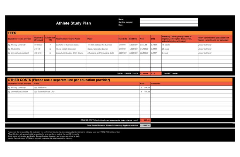 42 Useful Study Plan Templates (Word / Excel) ᐅ TemplateLab