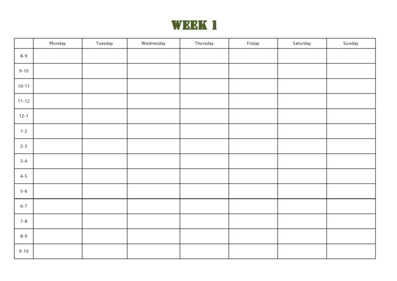 42 Useful Study Plan Templates (Word / Excel) ᐅ TemplateLab