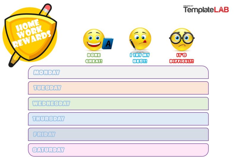 22 Printable Reward Charts for Kids (PDF, Excel & Word)