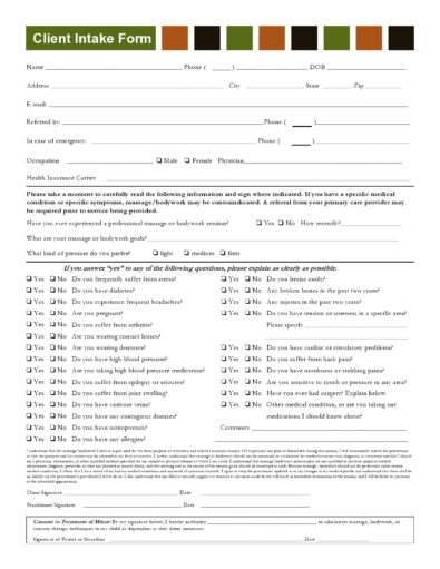 56 Printable Client Intake Forms (FREE Templates) ᐅ TemplateLab