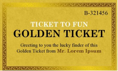13 Editable Golden Ticket Templates (Free Downloads)