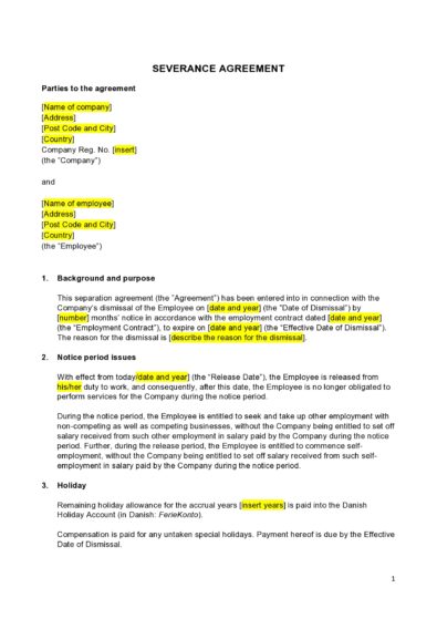 39 Best Severance Agreement Templates (+Examples)