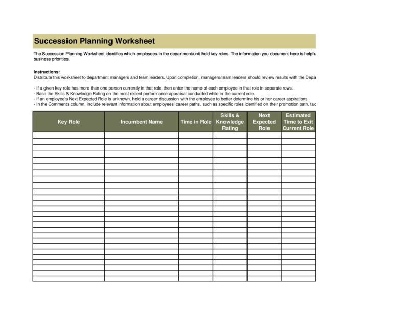 37 Effective Succession Planning Templates (Excel, Word, PDF)