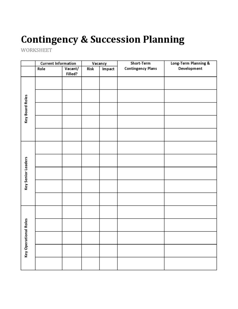 37 Effective Succession Planning Templates (Excel, Word, PDF)