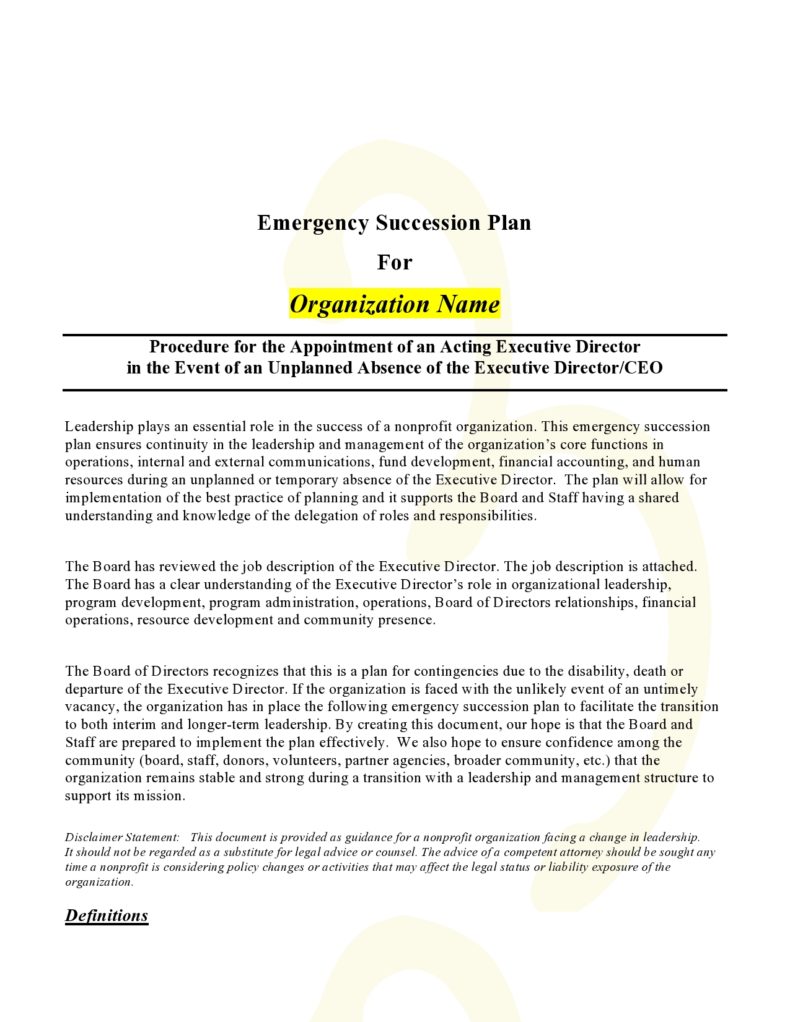 37 Effective Succession Planning Templates (Excel, Word, PDF)