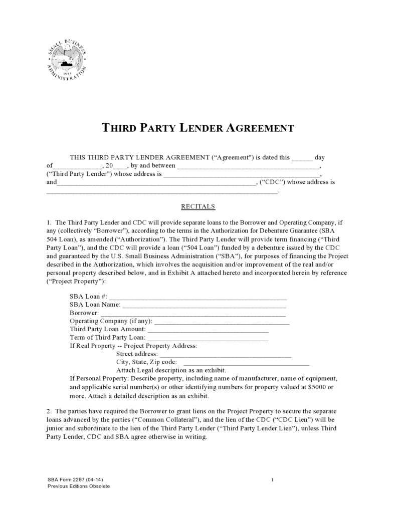 26 Third Party Financing Addendum Examples ᐅ TemplateLab