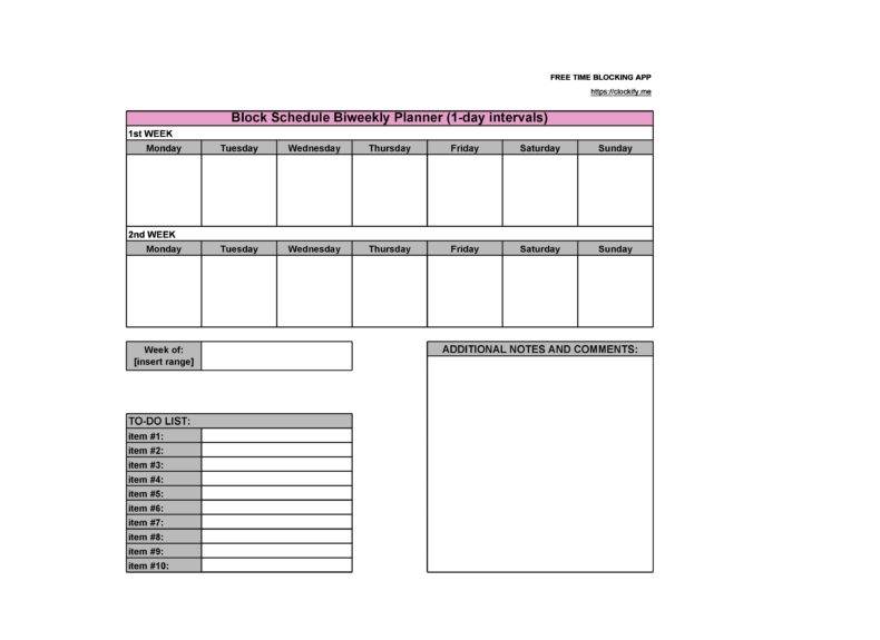 37 Printable Time Blocking Templates [Weekly, Daily, Monthly]