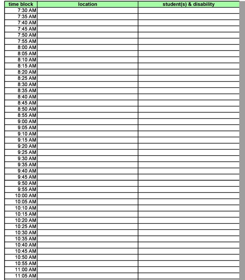37 Printable Time Blocking Templates [Weekly, Daily, Monthly]