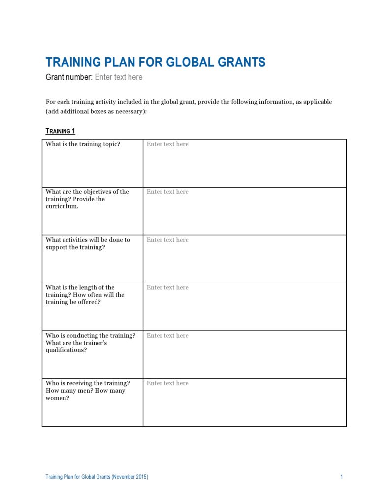 45 Employee Training Plan Templates (Word, Excel, PDF) ᐅ TemplateLab