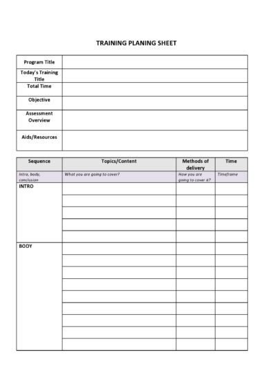 45 Employee Training Plan Templates (Word, Excel, PDF) ᐅ TemplateLab