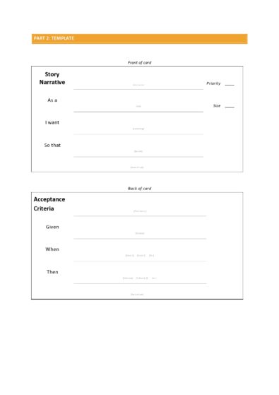 39 Agile User Story Templates (Word & Excel) ᐅ TemplateLab