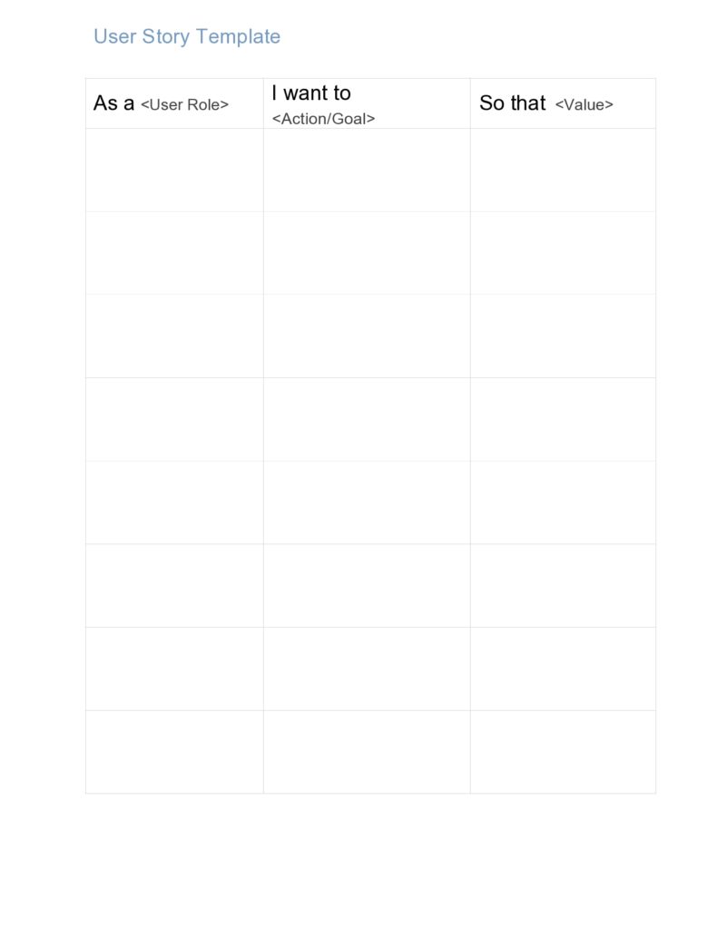39 plantillas ágiles de historias de usuario (Word y Excel) - Mundo ... 39 plantillas ágiles de historias de usuario (Word y Excel) - Mundo ...