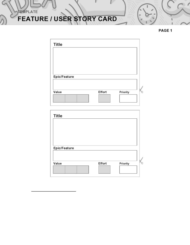 39 Agile User Story Templates (Word & Excel) ᐅ TemplateLab
