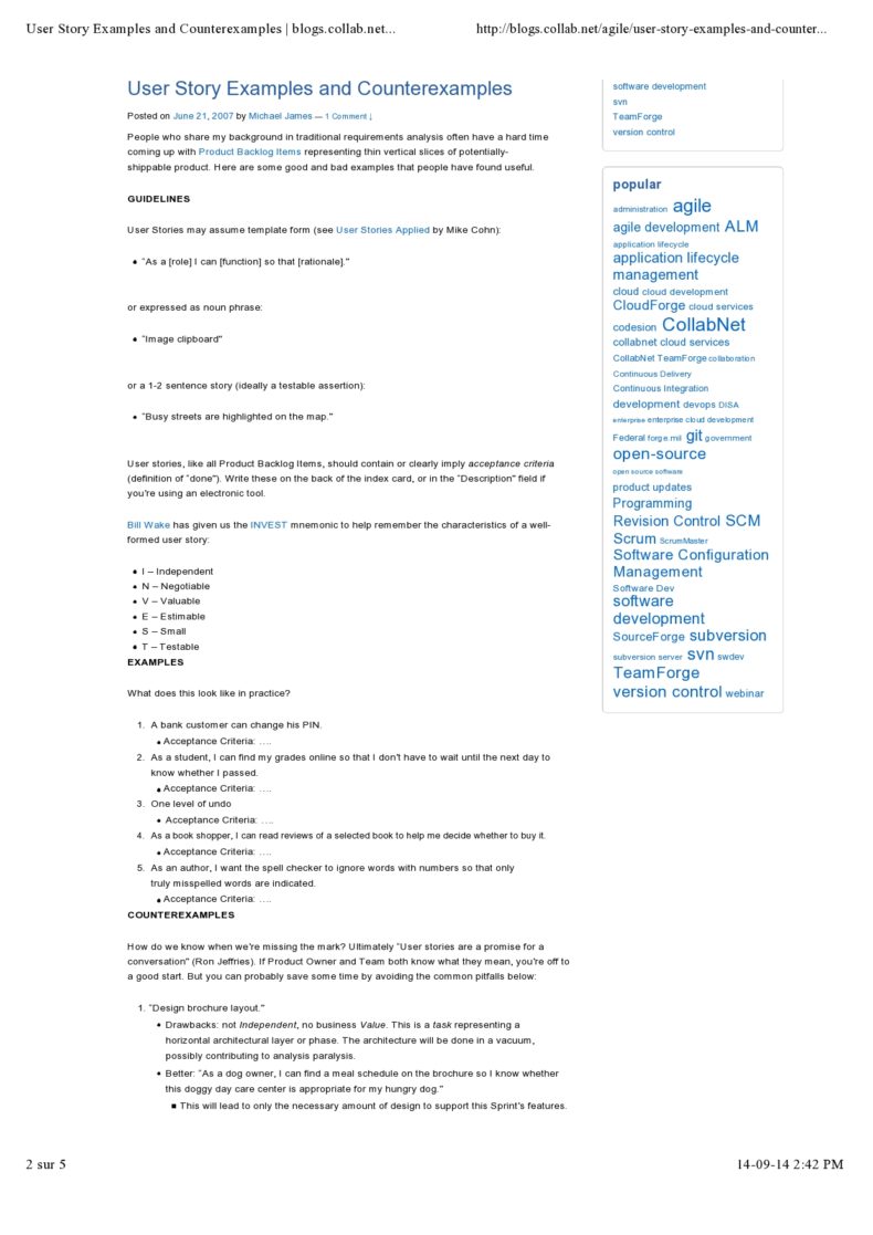 39 Agile User Story Templates (Word & Excel) ᐅ TemplateLab