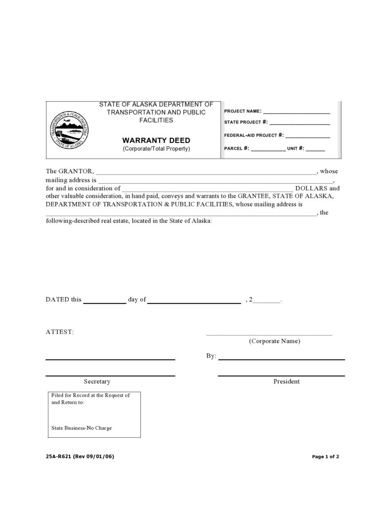 38 Warranty Deed Templates & Forms (General, Special)