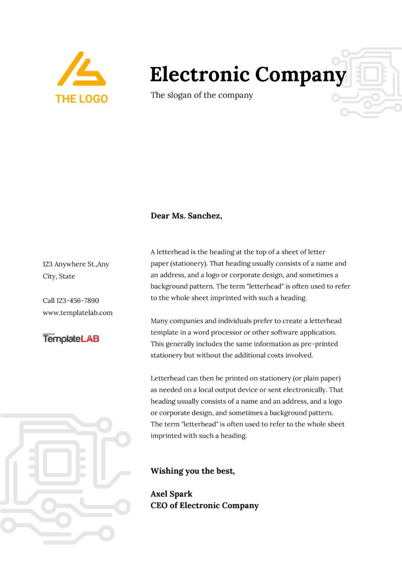 39 Free Letterhead Templates & Examples (Company, Business, Personal)