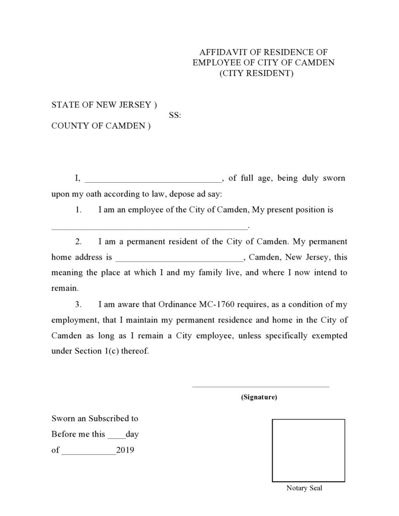 40 Free Affidavits of Residence (Affidavit of Address) Samples