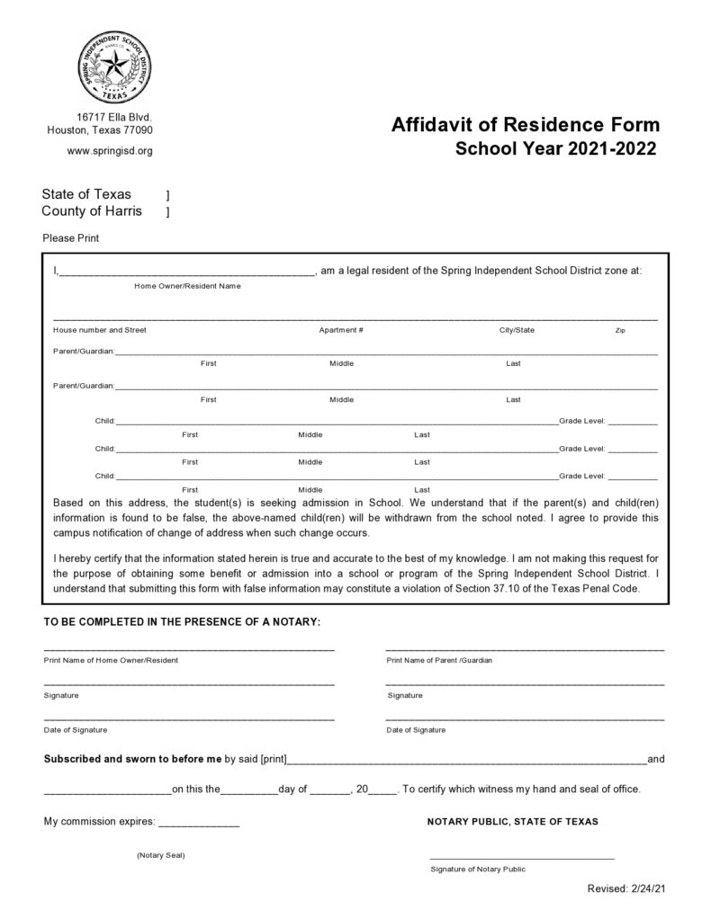 40 Free Affidavits of Residence (Affidavit of Address) Samples