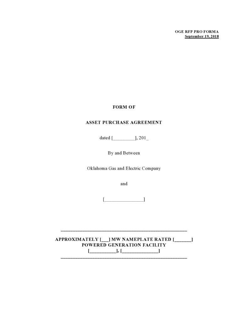 40 Free Asset Purchase Agreement Templates (& Forms)