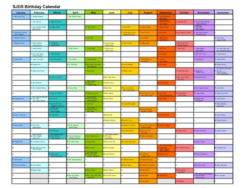 43 Editable Birthday Calendar Templates (100% Free)