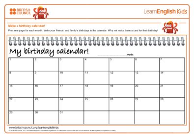 43 Editable Birthday Calendar Templates (100% Free)