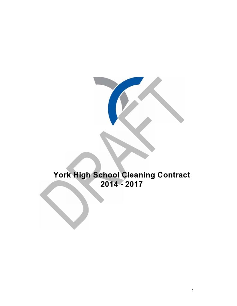 41 Printable Cleaning Contract Templates (100% Free)