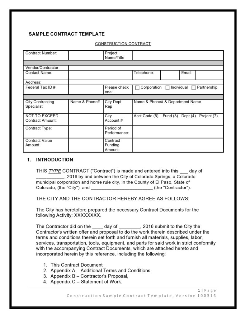 40 Best Construction Contract Agreements (+Templates)