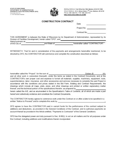 40 Best Construction Contract Agreements (+Templates)