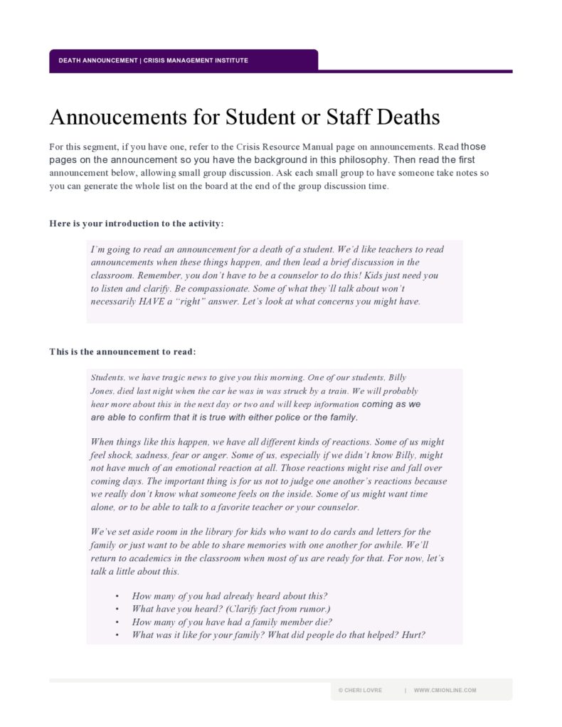 40 Printable Death Announcement Templates (& Examples)