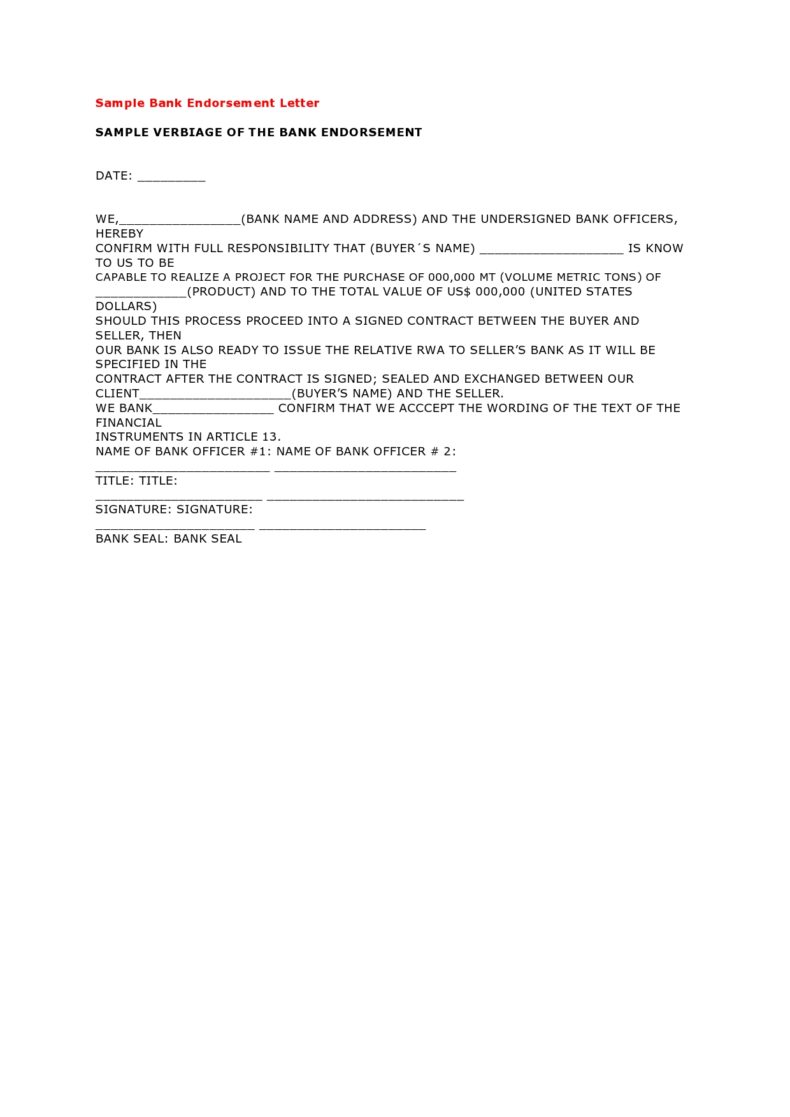 40 Perfect Endorsement Letters (Free Examples) ᐅ TemplateLab