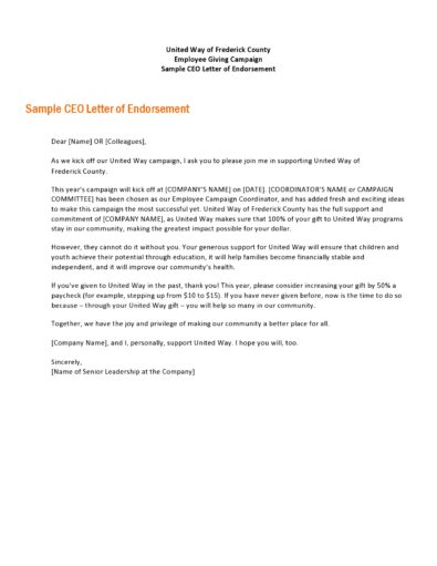 40 Perfect Endorsement Letters (Free Examples) ᐅ TemplateLab