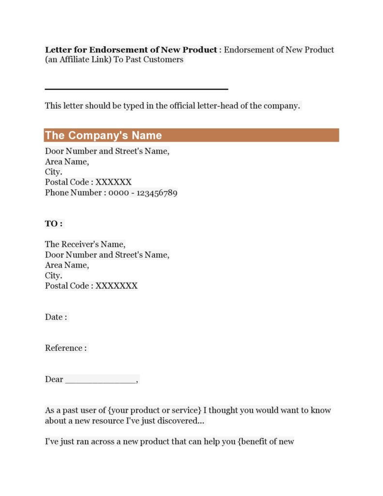40 Perfect Endorsement Letters (Free Examples) ᐅ TemplateLab