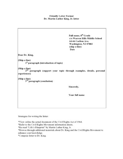 40 Best Friendly Letter Format Examples ᐅ TemplateLab