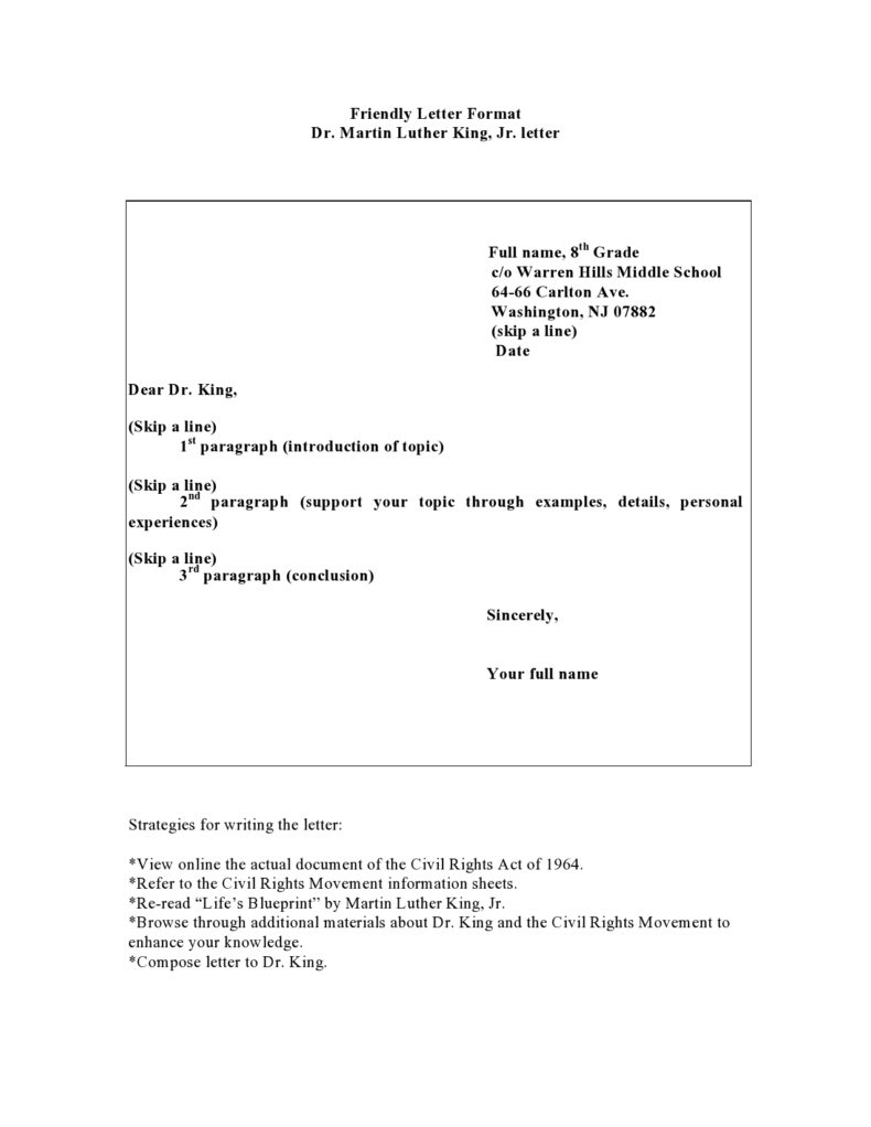 40 Best Friendly Letter Format Examples ᐅ TemplateLab