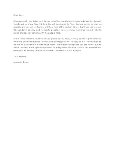 40 Best Friendly Letter Format Examples ᐅ TemplateLab