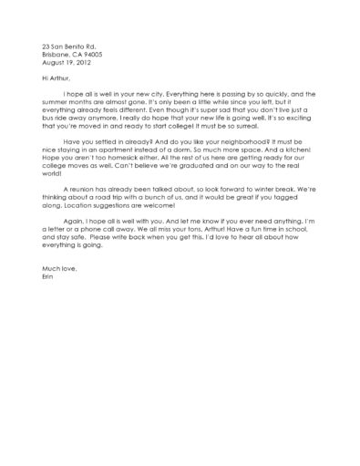 40 Best Friendly Letter Format Examples ᐅ TemplateLab