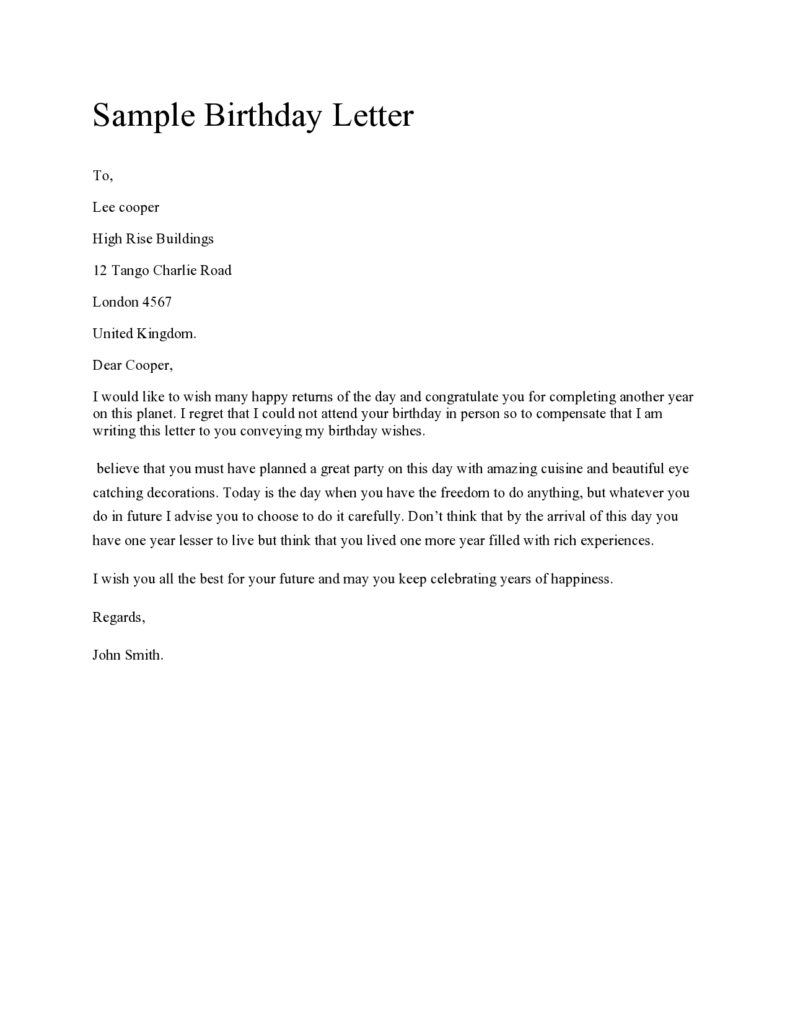 40 Best Happy Birthday Letters (for Husband, Mom, Friend etc.)