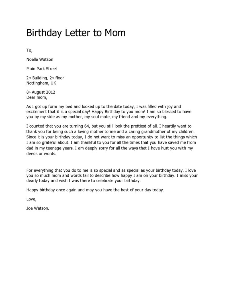 40 Best Happy Birthday Letters (for Husband, Mom, Friend etc.)