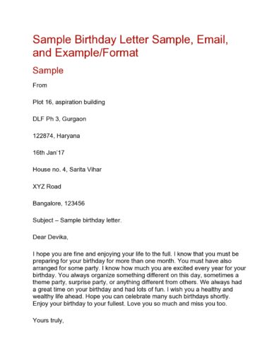 40 Best Happy Birthday Letters (for Husband, Mom, Friend etc.)