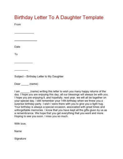 40 Best Happy Birthday Letters (for Husband, Mom, Friend etc.)